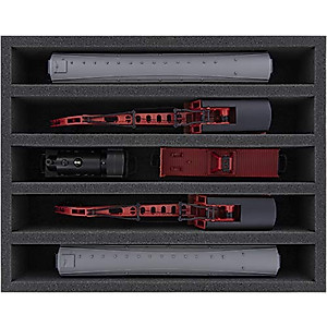 Feldherr 3 pcs Value Pack Storage Box 5 Slots for H0 Gauge - Vertical Compatible with Model Railway locomotives, Wagons and Vehicles