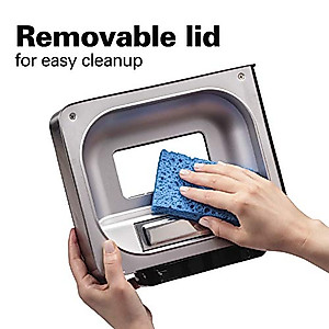 Hamilton Beach Premium Dough & Bread Maker Machine with Auto Fruit and Nut Dispenser, 2 lb. Loaf Capacity, Stainless Steel (29888)