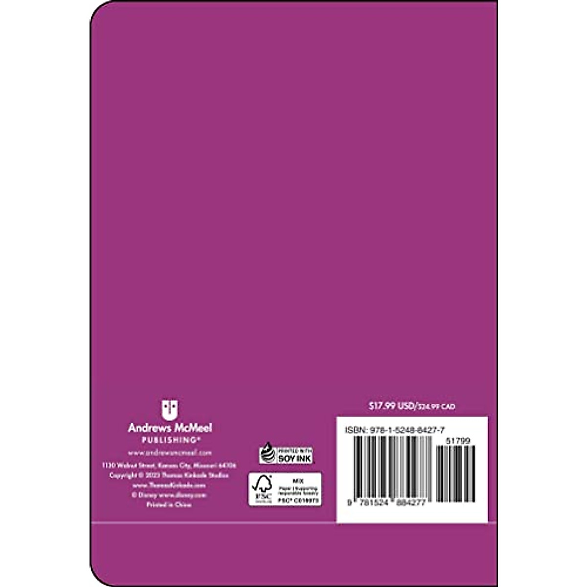 Disney Dreams Collection by Thomas Kinkade Studios 12-Month 2024 Monthly/Weekly: Maleficent