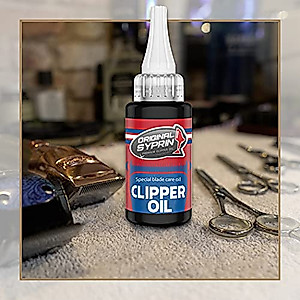 SYPRIN Original Premium Clipper Oil for Hair Trimmers, Hair Clippers, Electric Saving Machines, Hairdressing & Beard Trimmer-Oil for Extreme Protection Made in Germany