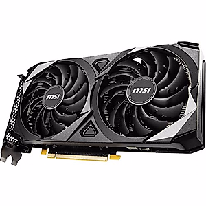 MSI Gaming GeForce RTX 3060 12GB 15 Gbps GDRR6 192-Bit HDMI/DP PCIe 4 Torx Twin Fan Ampere OC Graphics Card (Ventus 2X 12G OC)