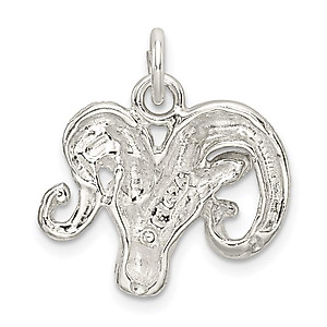 Sterling Silver Ram Charm QQC2577