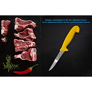 SMI - 5 inch Solingen Boning Knife Straight Meat Knife Professional Sharp Kitchen Knife Solingen Knife - Made in Germany