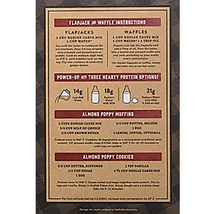Kodiak Power Cakes, Pancake & Waffle Mix, Almond Poppyseed, High Protein,100% Whole Grains (Pack of 1)