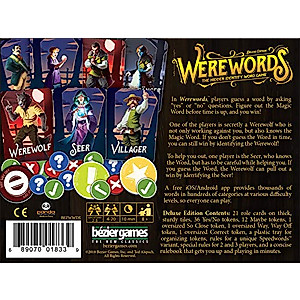 Werewords Deluxe, Werewords Board Game, Fun Board Game for Families, Werewords Card Game, Great Game for Kids & Families, Party Game for Kids & Families, Word Game