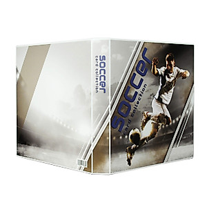 Soccer Card Binder For Trading Cards - Case Comes With 10 Platinum Series Trading Card Pages - Additional Pages Can Be Added - UniKeep Branded Binder is Fully Enclosed to Keep Cards Clean and Secure