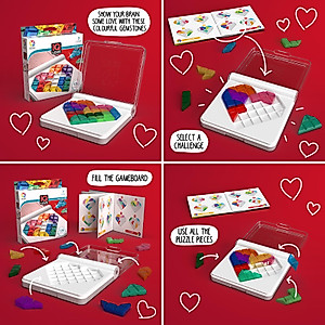 SmartGames IQ Love Travel Puzzle Game with 120 Challenges for Ages 7 - Adult