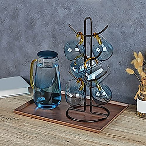 AEKAN Mug Holder,Countertop Mug Tree with Large 6-Mug Holder for Coffee Mugs & Tea Cup Storage Rack