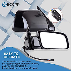 ECCPP Driver and Passenger Power Side View Mirrors Replacement Replacement fit For Chevy For GMC Pickup Truck SUV 15764757 15764758