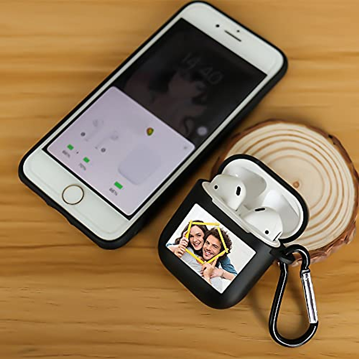 Zakally Personalized Custom Airpod Case Protective Cover Holder Compatiable with AirPods 1st/2nd (sty1)
