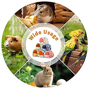 HPAWHOMEPART Parrot Bird Bed Hammock Winter Warm Bird Plush Nest Toy for Parakeet Comfortable Hanging Bird Bed for Cage (XL, Grey)