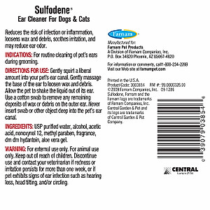 Sulfodene Ear Cleaner for Dogs & Cats 4oz