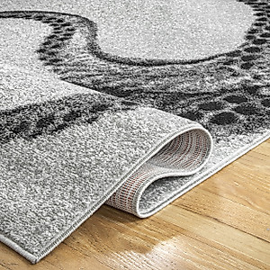 nuLOOM Adrienne Octopus Area Rug, 5x8, Grey