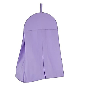 Light Purple Hanging Baby Diaper Caddy Organizer for Changing Station; Baby Nursery Décor for Girls; Diaper Stacker with Hook for Easy Reach - Safe Diaper Changes; Portable, Washable and Foldable