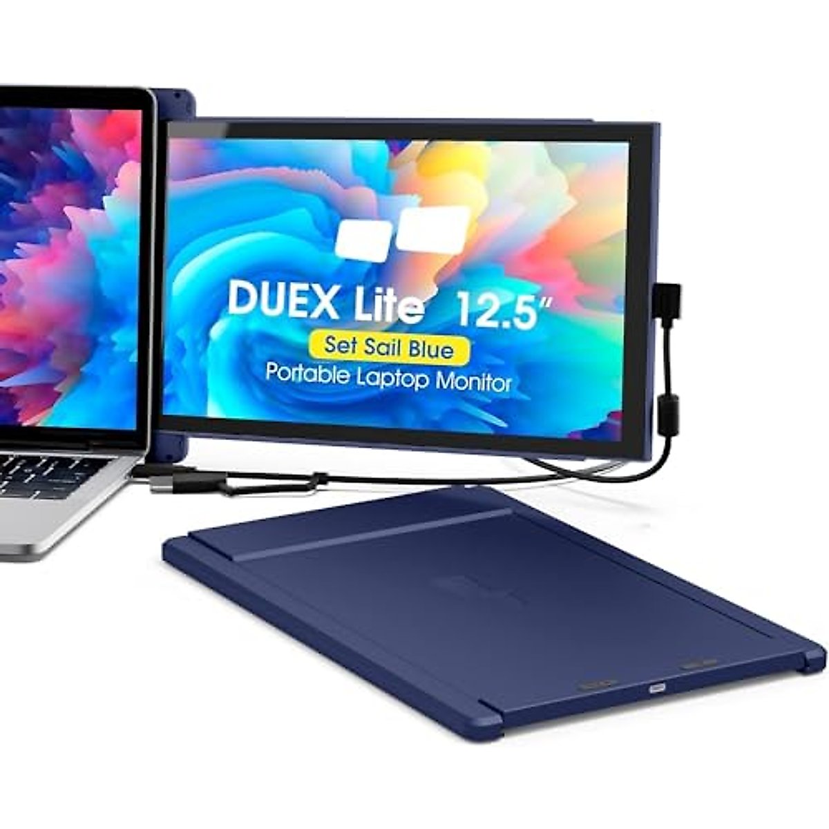 Duex Max DS Mobile Pixels (2024 Version) 14.1" Portable Monitor, FHD 1080p Laptop Screen Extender HDMI Laptop Monitor USB C Plug and Play,Windows/Mac/Linux/Switch/Android Compatible