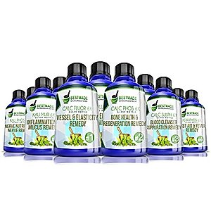 Glass Bottle Classic Tissue Cell Salt Kit All 12 Schussler Cell Salts Boost Your Immune System, Stimulate Natural Healing, Provide Cellular Nutrition Vital to Cellular Function