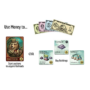 Raccoon Tycoon - Gateway Strategy Board Game for Adults and Family | Fast, Fun, Economic and Set-Collecting Competitive Game | 2-5 Players | Ages 8 and Up | 60-90 Minutes | by Forbidden Games