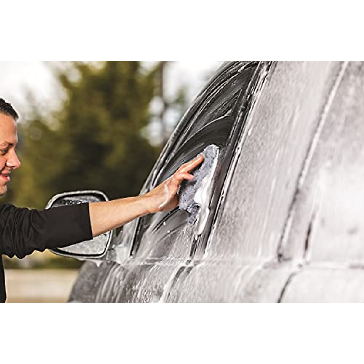 Griot's Garage 10295 Microfiber Plush Edgeless Wash Cloths (Set of 2),Gray,Small