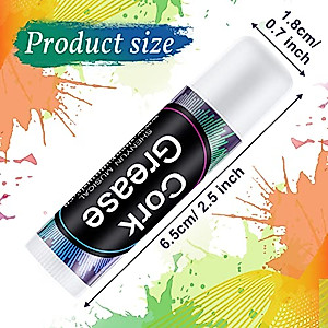 6 Pieces Cork Grease for Clarinet Flute Grease Lubricant Tube Clarinet Cleaning and Care Product Woodwind Instruments Accessory for Saxophone Clarinet Flute Supplies