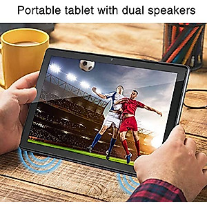 Android 11.0 Tablet, 10 Inch Tablet, 3GB RAM, 64GB ROM Support Wi-Fi 5+8 MP Dual Camera, Octa-Core Processor, HD IPS Screen, 128GB Expand, 6000mAh, Type-C Port, Brushed Texture Back