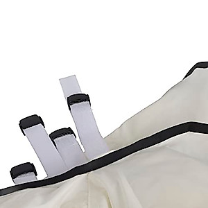 Liineparalle Swing Canopy Replacement, Waterproof Garden Chair Canopy Cover for Outdoor Patio Porch Yard, Top Cover Only (Beige)