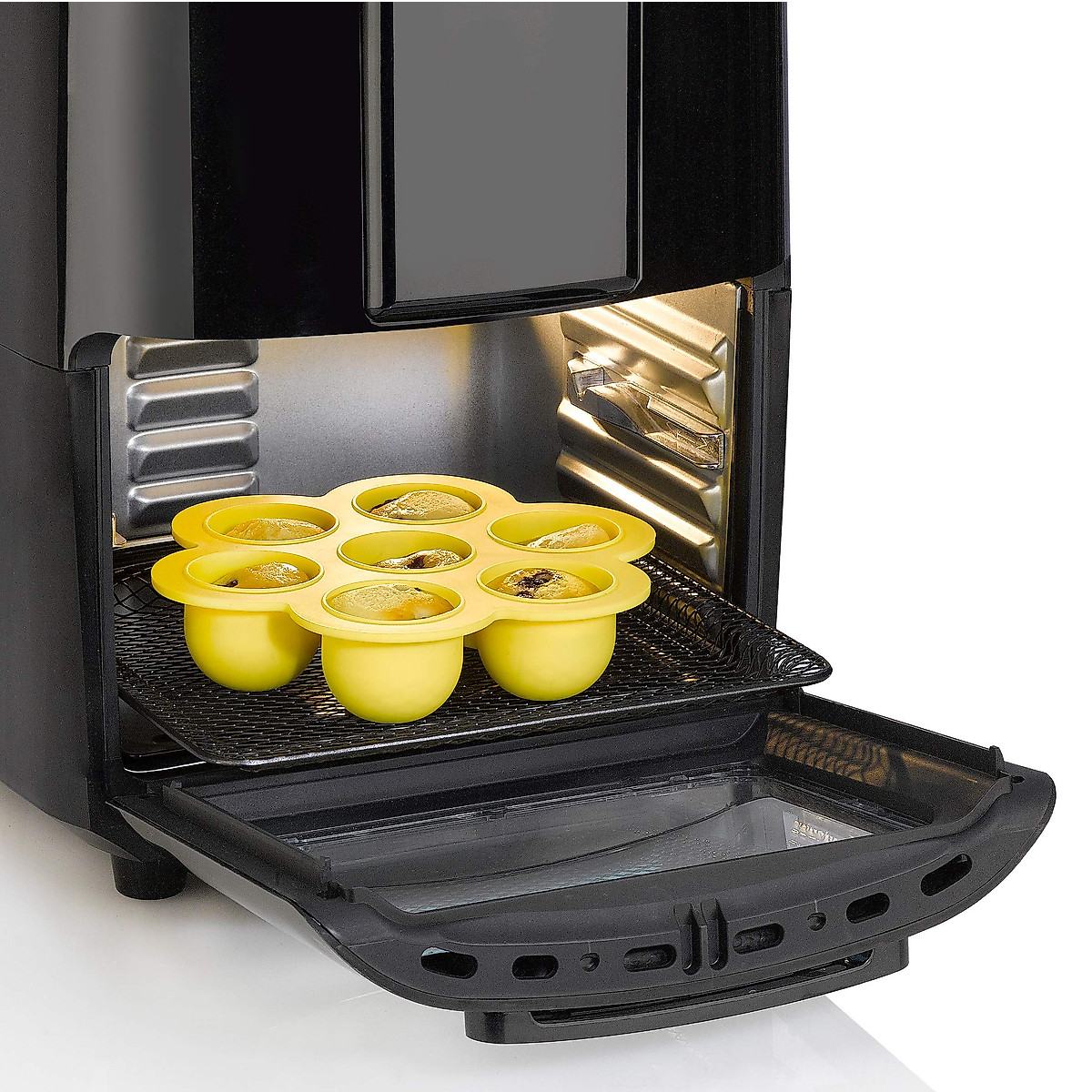 Zavor Silicone Egg Bites Mold & Poacher for 6Qt & Larger Pressure Cookers, Multicookers, Instant & Stock Pots | BPA-free, Non-scratch Pressure Cooker Accessories Collection, Yellow (ZACMIMO22)