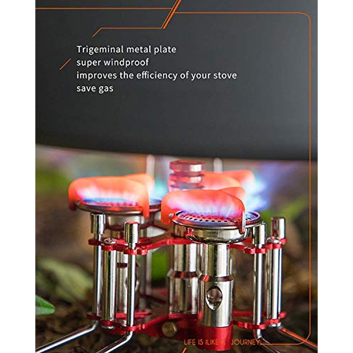 Bulin Camping Gas Stove Burner 3500W/3800W/5800W/6800W/18000W Adjustable Ultralight Backpacking Stove Windproof Camp Portable Propane Stove for Camping Hiking Backpack Outdoor