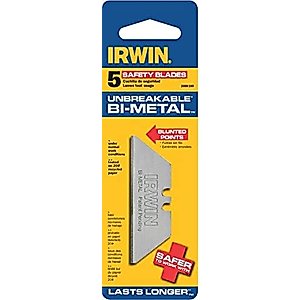 IRWIN 2088100 Safety Knife Blades, 5 Pack