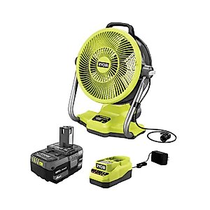 ONE+ 18V Cordless Hybrid 12" Misting Cannon Kit with (1) 4.0 Ah Battery and Charger
