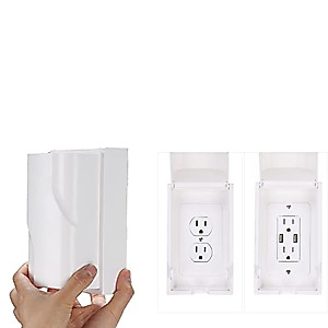 Bates - Baby Safety Outlet Cover Box, Outlet Covers Baby Proofing, Plug Covers for Electrical Outlets, Baby Proof Outlet Covers, Socket Covers for Outlets, Child Proof Outlet Cover, Outlet Box Cover