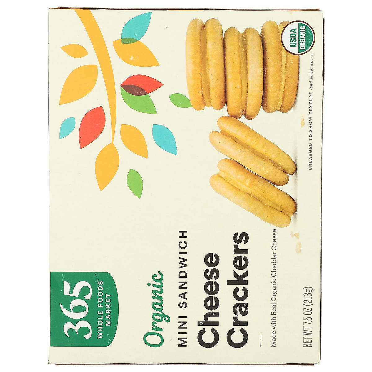 365 by Whole Foods Market, Organic Mini Cheese Sandwich Crackers, 7.5 Ounce