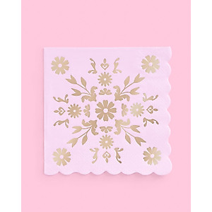 xo, Fetti Pastel China Napkins - 24 pack, 5" | Birthday Party Decorations, Bachelorette Garden Party, Easter Party, Cool Cake Plates, Tea Partea