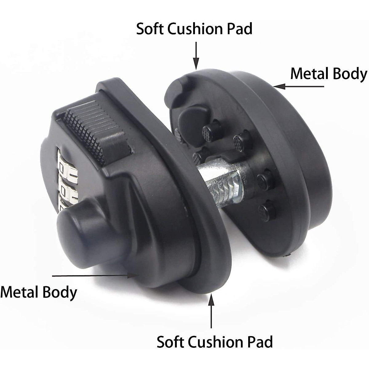 Mizzuco Trigger Lock 3 Digit Combination Gun Lock (Black1)