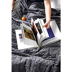 Tranquility 12lb Weighted Throw Blanket - Gray