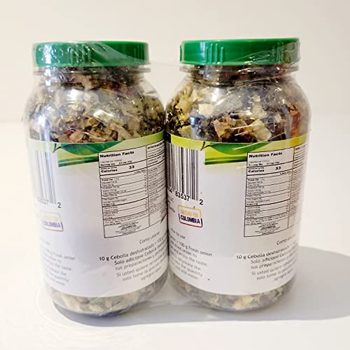 Dehydrated Dried Chopped Jumbo Green Onion 2-PACK. 100% natural.