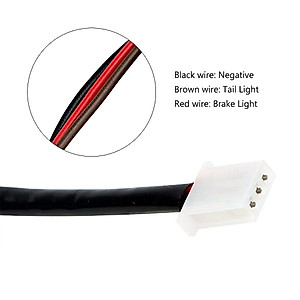 HERIS LED Rear Tail Brake Lights for 50cc 70 Cc 90cc 110cc 125cc 150cc Taotao SunL JCL Coolster Roketa Kazuma Chinese ATVs Quad Baja Jonway 4 Wheeler