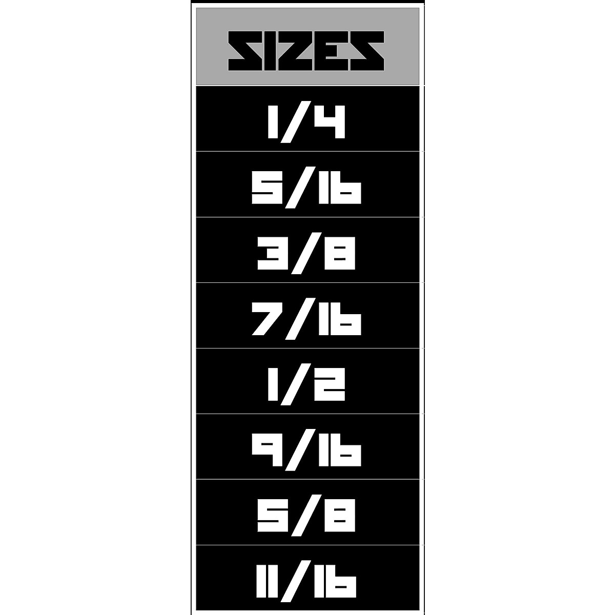 Owl Tools Jumbo Allen Wrench Set (8 Pack - Extra Large Hex Key Set) Sizes 1/4, 5/16, 3/8, 7/16, 1/2, 9/16, 5/8, 3/4