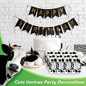 Dimsile 50 Pcs Cow Theme Soap Bar Dairy Cow Pattern Soap with Thank You Cards for Guests Glycerine Handmade Bath Soaps Animals Soap Favors Girl Boy Birthday Baby Shower Favors Bulk for Guest