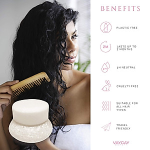 GOA Hair Growth- Luxury Solid Shampoo and Conditioner Bars Set with Indian Gooseberry (Amla), Rose, Clove. Made in USA, Travel-Friendly, Plant-based, Zero-Waste & Vegan Full Size 3.9oz