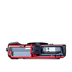 OM System Olympus TG-6 Red Underwater camera, Waterproof, Freeze proof, High Resolution Bright, 4K Video 44x Macro shooting