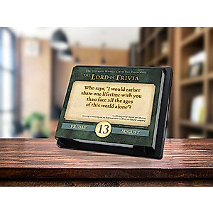2021 The Lord of Trivia The Ultimate Middle Earth Fan Challenge Boxed Daily Calendar