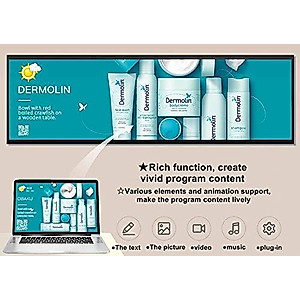DHL/UPS for 24 inch 1920 * 360 Ultra Wide Stretched Bar LCD Advertising Display ， Ultra Stretched bar LCD Display Kits Outline Size 612.7(W)×132.1(H) mm