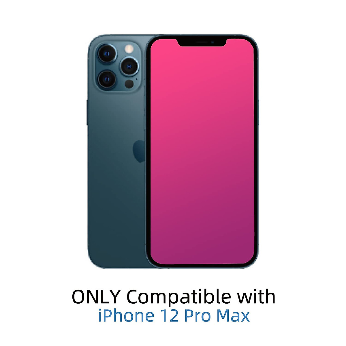 EGKimBa Privacy Screen Protector compatible with iPhone 12 Pro Max, 6.7 inch Gradient Colorful Electroplated Anti-Spy Anti-Blue Light Easy Installation Tempered Glass