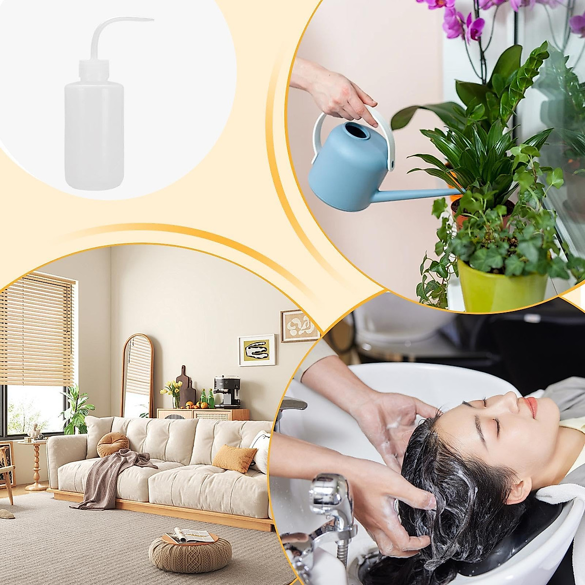 Squeeze Wash Bottle - 250ml Squeeze Spout Bottle for Watering, Economy Safety Bottle | plasticc Extrusion Bottle, Precision No-Spill Lab Dispenser for Cleaning, Washing, and Liquid Dispensing