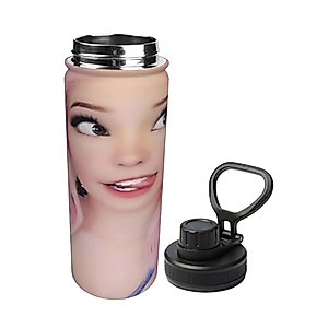 Eevikion Belle Artist Delphine Stainless Steel Insulated Tumbler Sports Water Bottle Hot and Cold Travel Cup 18oz