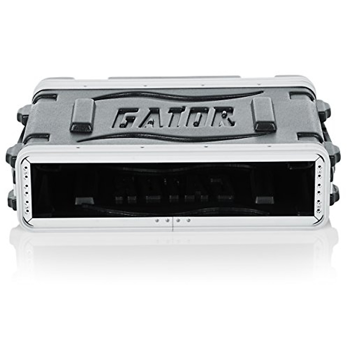 Gator Lightweight Molded 2U Rack Case with Heavy Duty Latches; Shallow 14.25' depth (GR-2S)