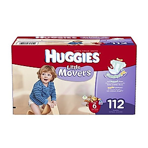 Huggies Little Movers Diapers Economy Plus, Size 6, 112 Count (packaging may vary)