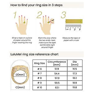 Lulu Mel Iced out Jewelry heart shape party ring，14k gold plating CZ micro setting shiny INS style bling rose gold big size heart ring for men women (Gold, 8)