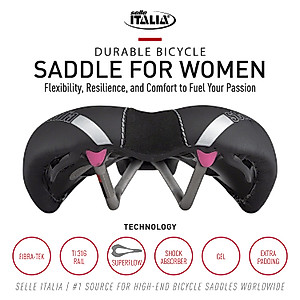 Selle Italia, Diva Gel Superflow, L, MTB and Road Bike Saddle, 270 x 152mm, Women, 285g
