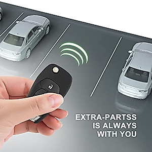 Extra-Partss Keyless Remote Car Key Fob Replacement for 2016 2017 2018 2019 Cruze (XL8 Systems Only) 4 Button LXP-T004 433Mhz (1)
